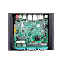 China 4x RS232 Fanless Industrial Mini PC Intel J4005 Dual LAN HDMI DP 4K for sale