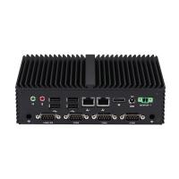 China Intel J6412 Fanless Mini PC 6 RS232 RS485 COM Ports Dual LAN GPIO Industrial for sale