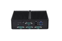 China Intel Core i7 10510U Industrial Fanless Mini PC Dual 2.5G LAN 4 RS232 for sale