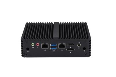 China Intel Core i7 10510U Industrial Fanless Mini PC Dual 2.5G LAN 4 RS232 for sale