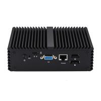 China 32G Fanless Firewall Mini PC Intel J6412 5x 2.5GbE LAN 3 Display 155mm for sale