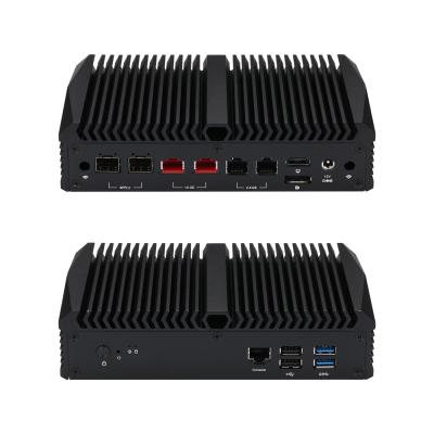 China Intel N305 8 Core Mini PC 10G SFP Dual 2.5G LAN Fanless Desktop Computer for sale