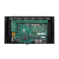 China Industrial Fanless Mini PC Intel Celeron 3855U 6 COM 2 HDMI 1 VGA 8 USB Dual LAN for sale