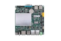China 4 Core Mini ITX Motherboard Intel Pentium J3710 1.6GHz DDR3L Dual LAN 4xRS232 for sale