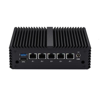 China Firewall Mini PC Mi6412L5 Fanless 5 × Intel 2.5G LAN Router for sale