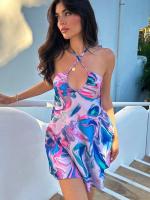 China Fashion Forward Sexy Slip Dress Sleeveless Sexy Floral Dress for sale