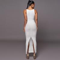 China Seductive Style Black Slip Dress Trim Fit Black Long Dress Sensual Silhouette for sale