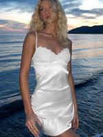 China Hipster White Tight Dress Sexy Womens Tight Dresses Street Lace  Halter Dress for sale
