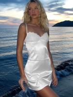 China Hipster White Tight Dress Sexy Womens Tight Dresses Street Lace  Halter Dress for sale