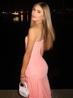 China Solid Color Wrap Chest Dress Layered Sexy Pleated Dress Irregular Double Layer Dress for sale