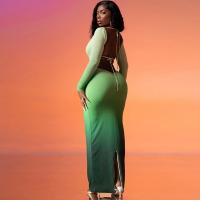 China Sexy Backless Cut Out Dress Sexy Lace Up Long Sleeve Cut Out Dress for sale
