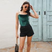 China Stylish Ladies Camisole Vest Elegant Sexy Little Velvet Camisole Top For Women for sale