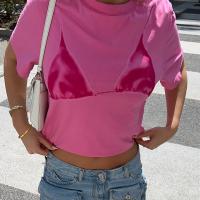 China Comfortable Stylish Decal T Shirt Printed Sexy Round Neck Short Sleeve T Shirt for sale