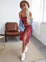 China Multi Colored Elegant Floral Dresses Commuter Floral Dresses For Ladies for sale