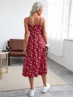 China Multi Colored Elegant Floral Dresses Commuter Floral Dresses For Ladies for sale