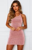 China Stylish Shiny Slim Evening Dress Sexy Shoulder Halter Slimming Formal Gowns for sale