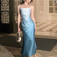 China Satin Gradient Slip Dress Evening Dress Charming Slimming Formal Dresses for sale