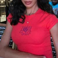 China Round Neck Sexy Tight T Shirts Solid Color Sexy Crop Tight Fit Short Sleeve Shirt for sale