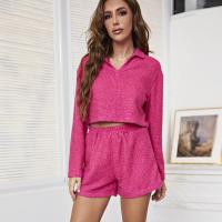 China Latest Women Casual Suit Casual And Comfortable Crop Top Suit for sale