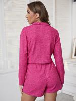 China Latest Women Casual Suit Casual And Comfortable Crop Top Suit for sale