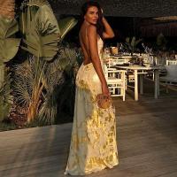 China XL Size Sexy Slip Dress Fashion Sexy Backless Hot Gold Slip Dress for sale