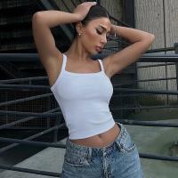 China Spring And Summer New Fashion Sexy Slim-fit Halter Vest Can Be Customized Digital Printing A Variety Of Patterns for sale