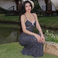 China New Fashion Custom Print Pattern Sexy Halter Dress A Variety Of Patterns Can Be Customized for sale