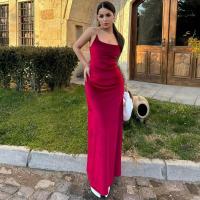 China High Sense Custom New Fashion Sexy Halter Halter Solid Color Dress for sale