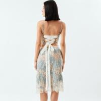 China Womens Summer Sleeveless Slip Dress Polyester Waist Dress in Multiple Colors Sexy Style for sale
