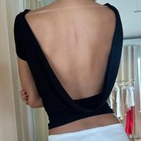 China Hot Slim Sexy Backless Short Crop Street-Style Short-Sleeved T-Shirt Woman for sale
