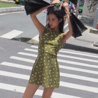 China Street Style Summer Sweet Sexy Backless Round Neck Floral Loose Princess Skirt Europe And The United States New Dress for sale
