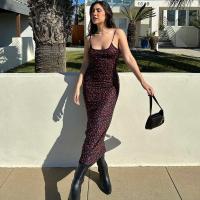 China Summer new fashion print sexy halter slim-fit halter dress for sale