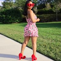 China New Fashion Custom Print Sexy Lace Strapless Dress for sale
