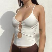 China Summer Fashion Slim-fit Camisole Vest With Cutout Chest And Midriff for sale