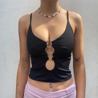 China Summer Fashion Slim-fit Camisole Vest With Cutout Chest And Midriff for sale