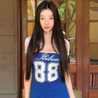 China Summer New Fashion Sexy Tight Print Wrap Hip Skirt + Gauze Short Sleeve Vest Set for sale