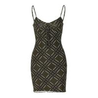 China Women'S Summer New Sexy Style Child Print Front Strap Dress for sale