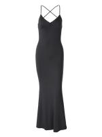 China New solid color fishtail skirt sexy halter dress for sale