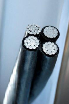 China Aluminum Core Allied Quadruplex Service Drop Cable LSOH Sheath for sale