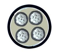 China Al Conductor STA NA2XBY Low Voltage Electrical Cable Four Core for sale