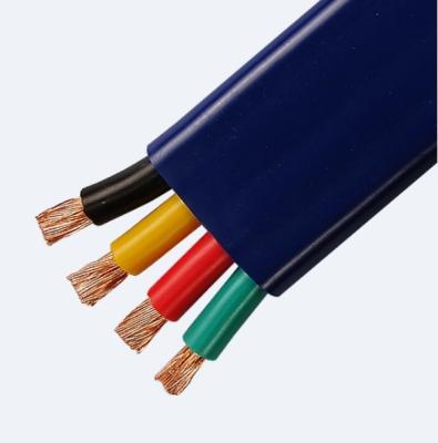 China 450V/750V Flat PVC Insulated Cable Class 5 Multi Core Copper Cable for sale