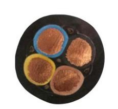 China 4 Core 1.9/3.3kV High Voltage Flexible Cable CCC Rubber Insulation for sale
