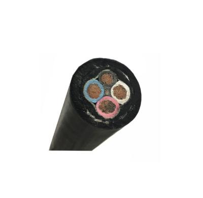 China Mining 1.9/3.3KV Rubber Sheathed Flexible Cable Electrical 4 Core for sale