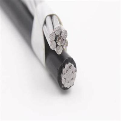 China XLPE PVC 0.6/1KV Aerial Bundle Cable IEC60502 Duplex Service Drop Cable for sale