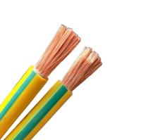 China Yellow Green 450/700V PVC Insulated Electric Wire CU Earth Grounding Cable for sale