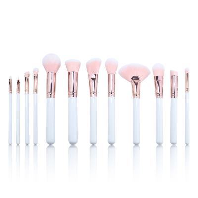China Exceptional Cosmetic Makeup Brush Set Rose Gold High Gloss Durable Quality for sale