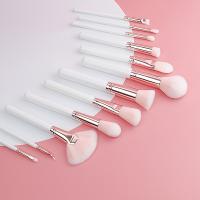 China Exceptional Cosmetic Makeup Brush Set Rose Gold High Gloss Durable Quality for sale