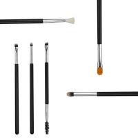 China Classic Aluminum Ferrule Eyeshadow Makeup Brush Set For Professional Blending for sale