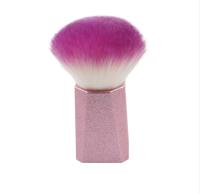 China Vegan Kabuki Face Powder Brush with Ergonomic Handle for Mineral Blush Application for sale