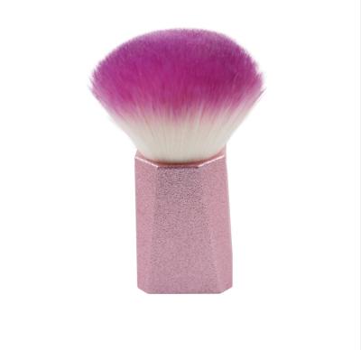 China Vegan Kabuki Face Powder Brush with Ergonomic Handle for Mineral Blush Application for sale